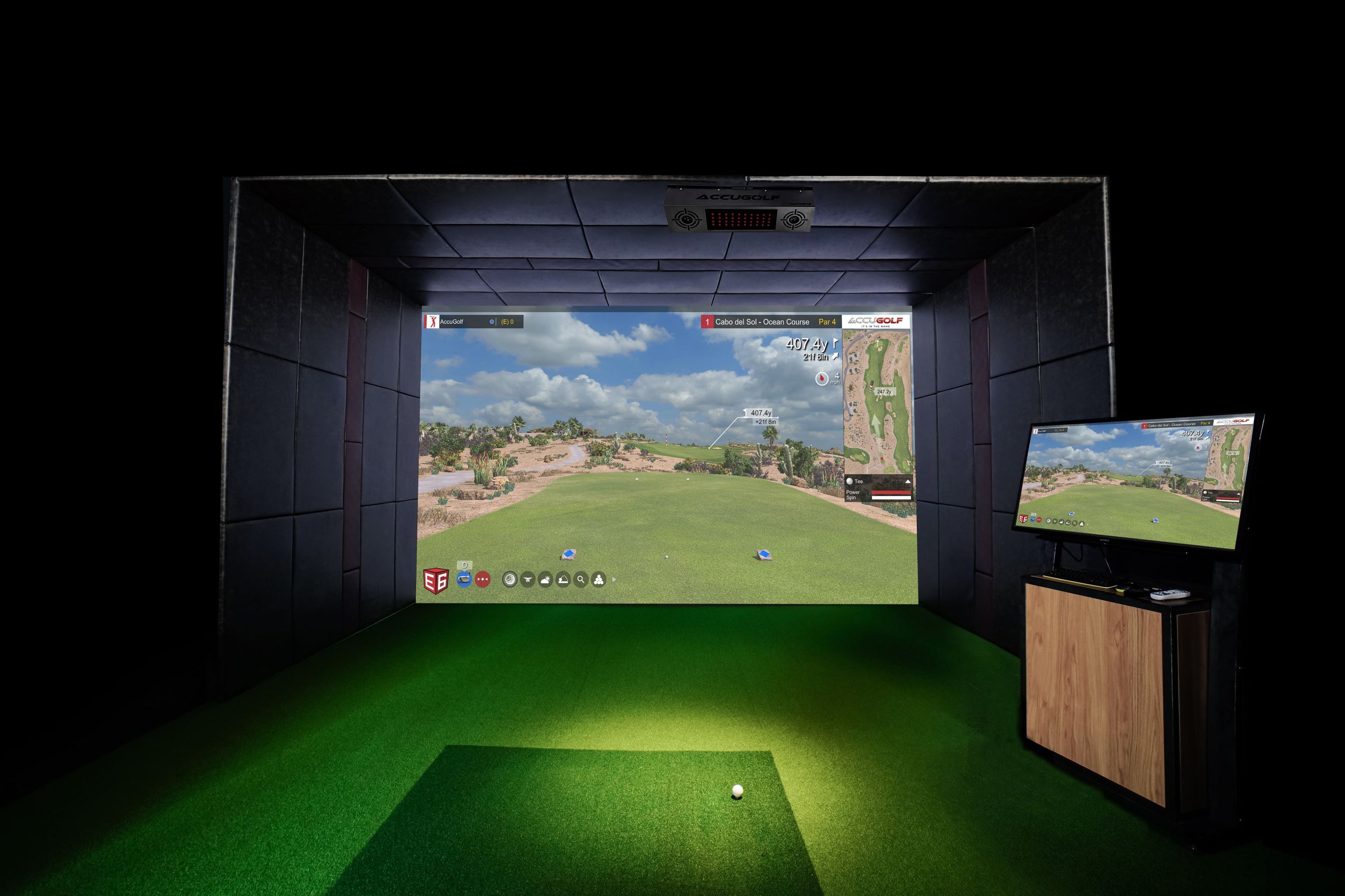Hawkeye Golf Simulator - Golf Launch Monitor | AccuGOLF